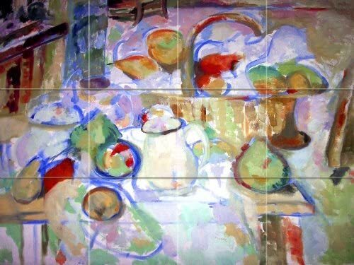 Tile Mural Russian Art Summer Morning Kitchen Wall Backsplash Marble ...