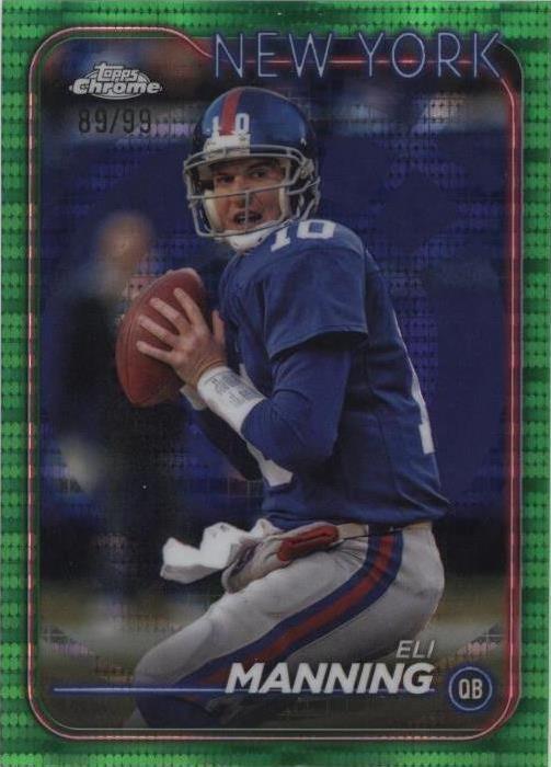 2024 Topps Chrome - Eli Manning #138 Green Sonar Refractor /99 for sale ...