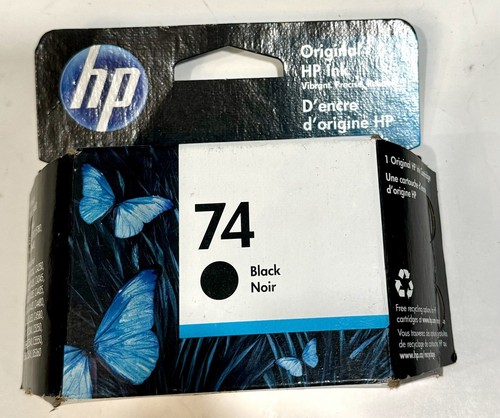 HP 74 Black Ink Cartridge Expire New in Box Exp July, 2023 | eBay