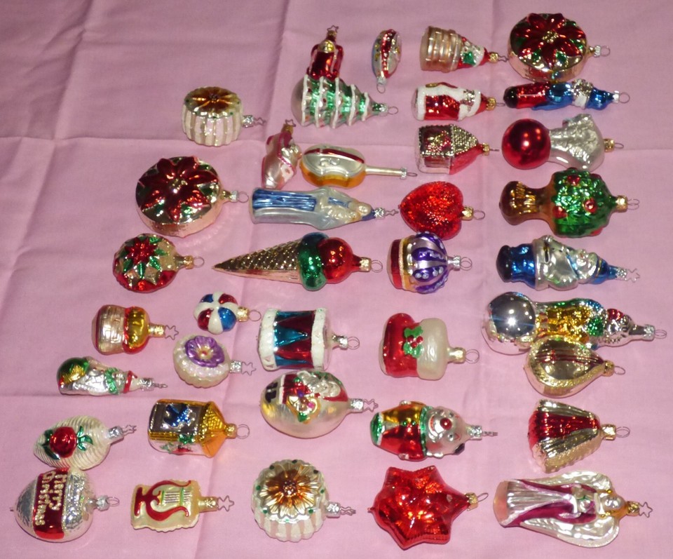 Lot of 38 Vintage West German Blown Inge Glass Christmas Ornaments | eBay