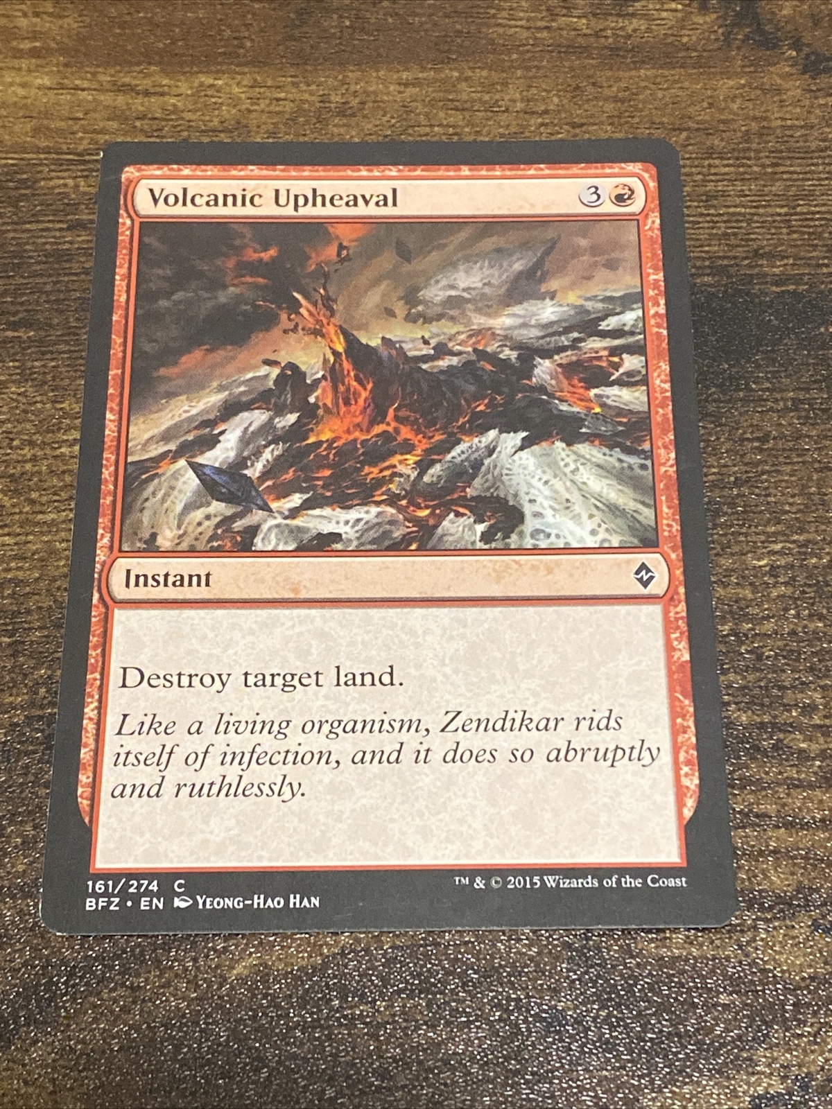 Volcanic Upheaval 161/274 Battle for Zendikar Magic The Gathering MTG ...