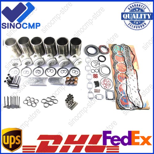 6D15 6D15T Engine Overhaul Rebuild Kit For Mitsubishi Kobelco Kato ...