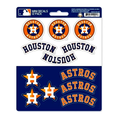 Houston Astros MLB Vinyl Die-Cut Sticker Set / Decal Sheet *Free ...