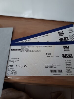 2 x Karten AC/DC Dresden 16.06.24 | eBay.de