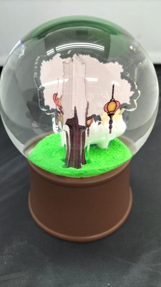 Final Fantasy Glittering Snow Dome Model Number Fat Cat (Sakura) Taito ...