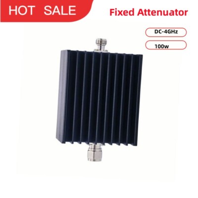 DC-4GHz 100W 10-60dB Attenuator Fixed Attenuator N Type Male to Female ...