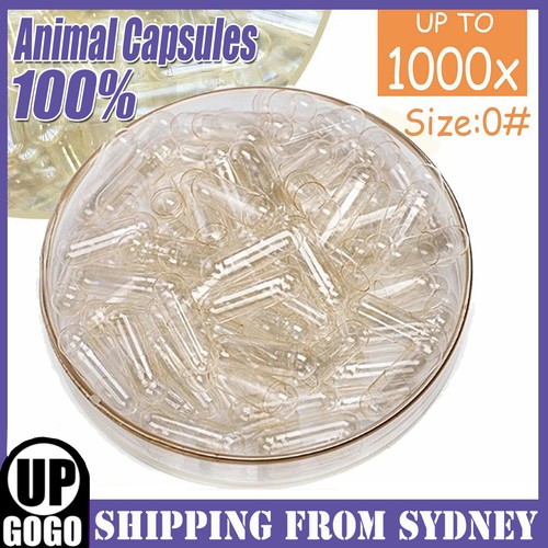 Size 0# Empty Vegetable Capsules Medicine Pill Vitamins Gelatin Clear ...