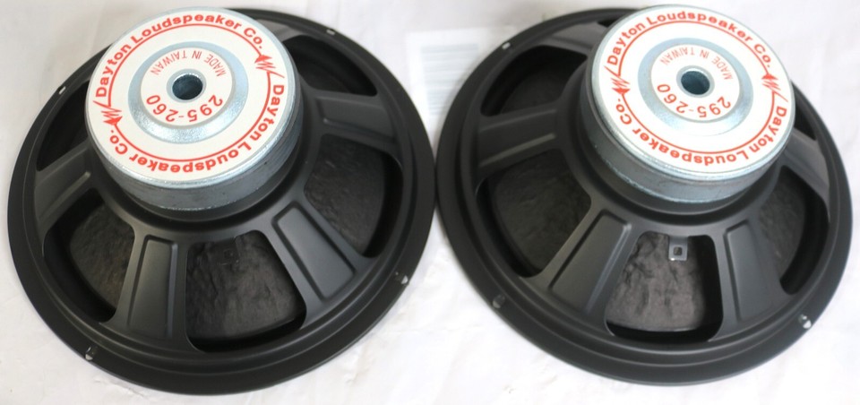 Dayton Loudspeaker Company 295-260 - 70 Watt, 10" Speakers Pair (2 ...