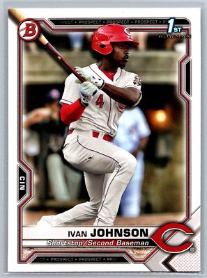 2021 Bowman Prospects 1st Bowman Baseball #BP-149 Ivan Johnson ...