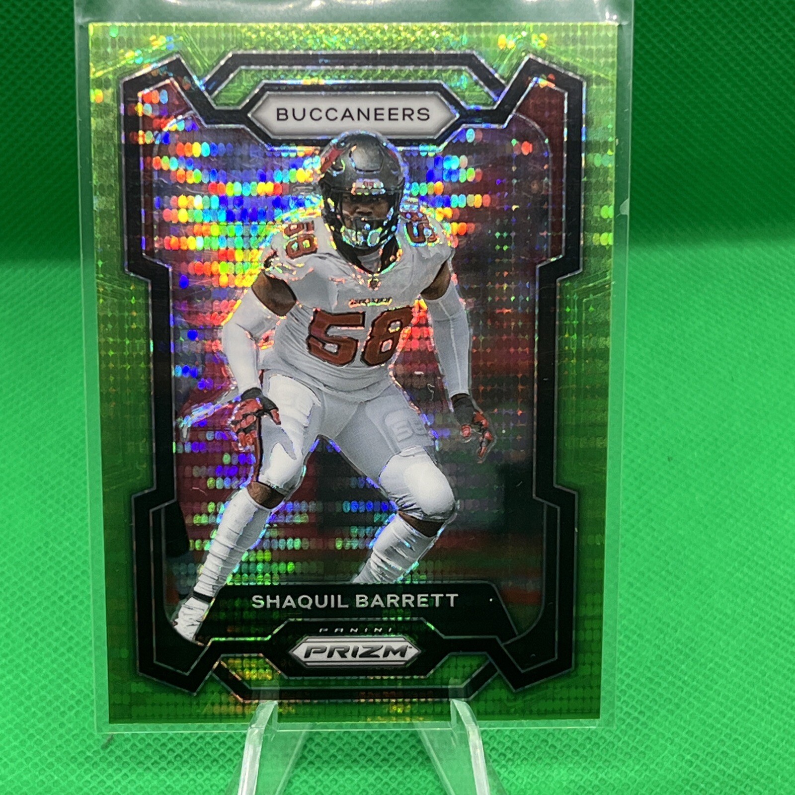 Shaquil Barrett 2023 Panini Prizm #281 Neon Green Pulsar | eBay