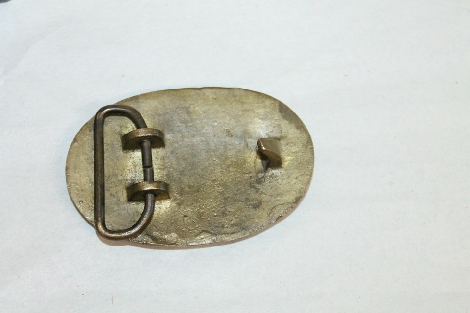 Antique Style Military Civil War Confederate CSA Belt Buckle Oval SOLID ...