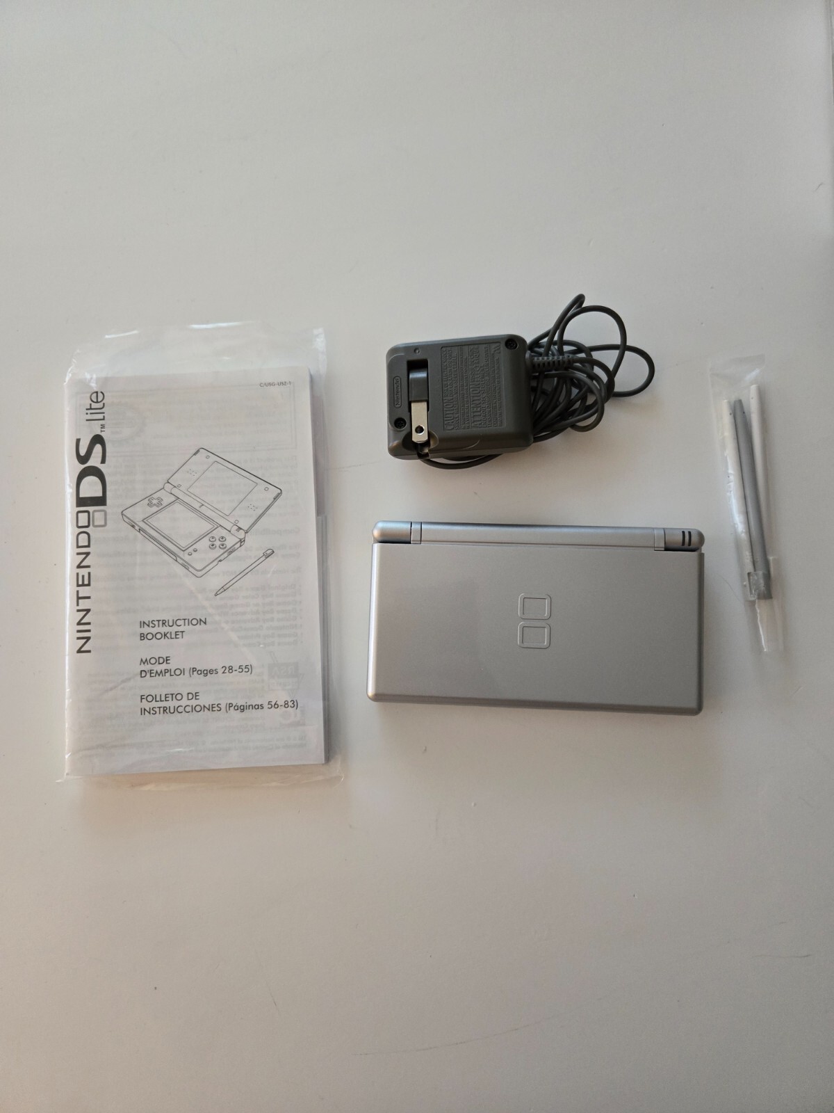 Nintendo DS Lite Silver Handheld System w/ Box 45496718466 | eBay