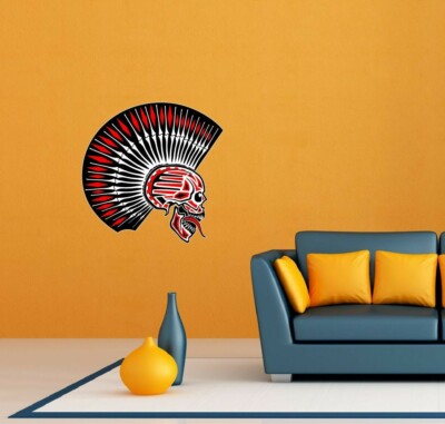 Punk Bonehead Skull Room Wall Garage Decor Sticker Decal 22"X22" | eBay