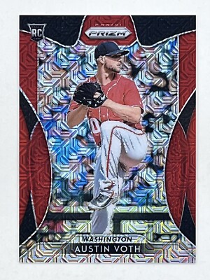 Austin Voth 2019 Panini Prizm Tier III Red Mojo RC /299 #265 MLB ...
