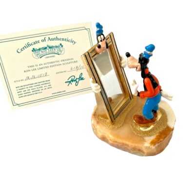 RON LEE Disney GOOFY Mirror Image ~ MM1518 ~ FIGURINE LE 613 0f 1500 ...