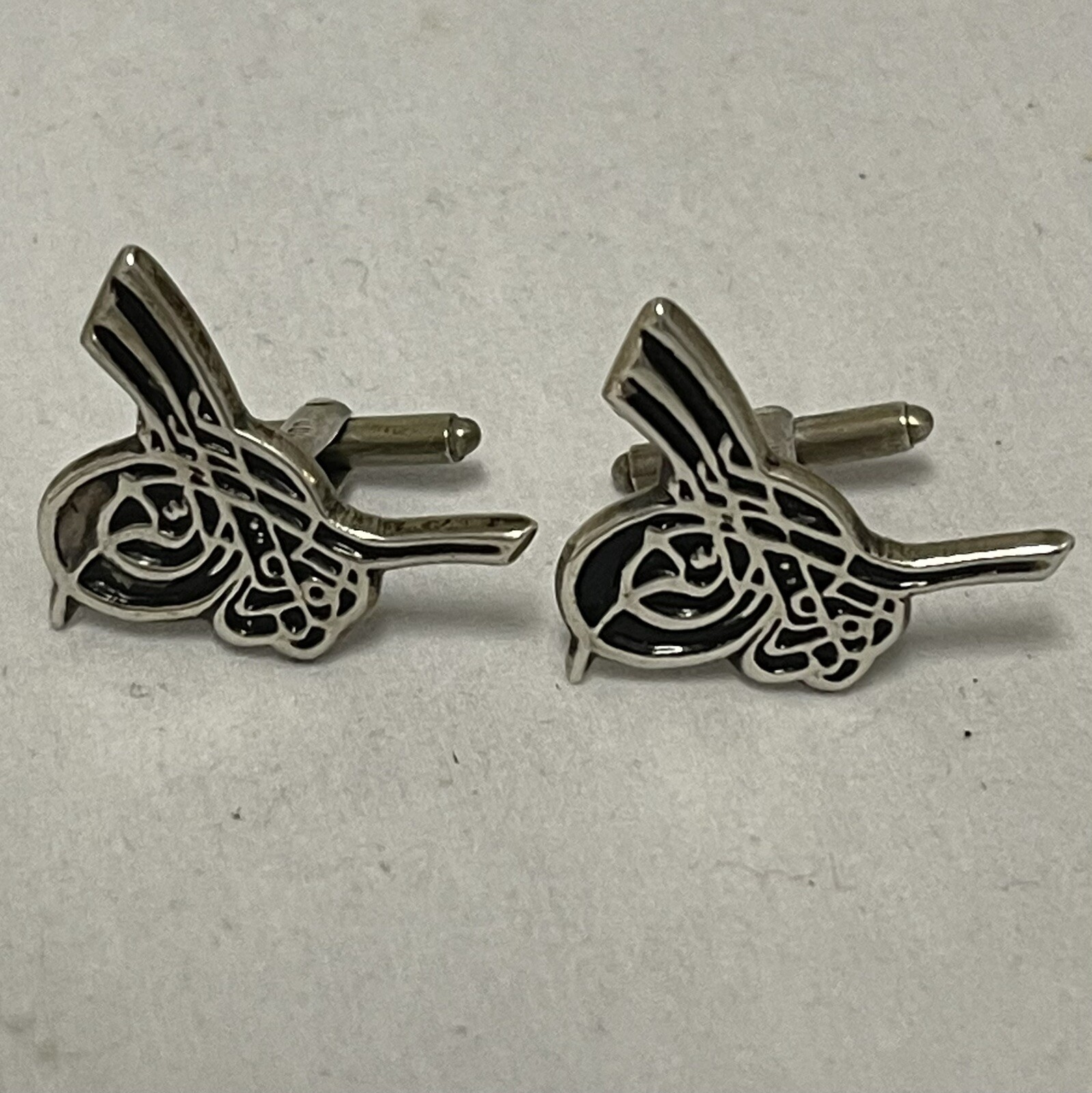 Tughra Sultan Signature Symbol Continental Silver 800… - Gem