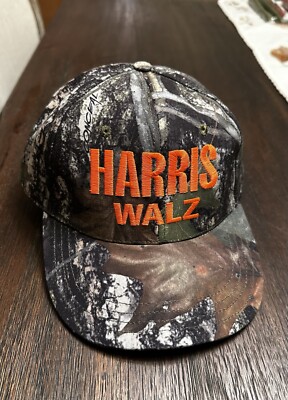Harris Walz Official True Timber Campaign Camo Hat Union Made 🇺🇸 | eBay