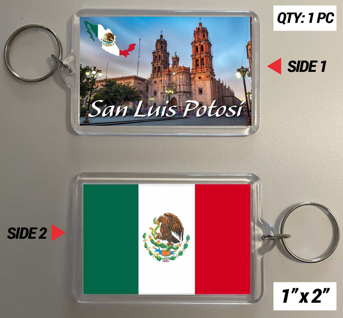 San Luis Potosi Mexico Flag SLP S.L.P. Mexico Flag Mexican Car Emblem