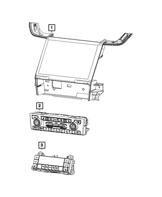 Genuine Mopar Display Center Stack 68375145AK | eBay