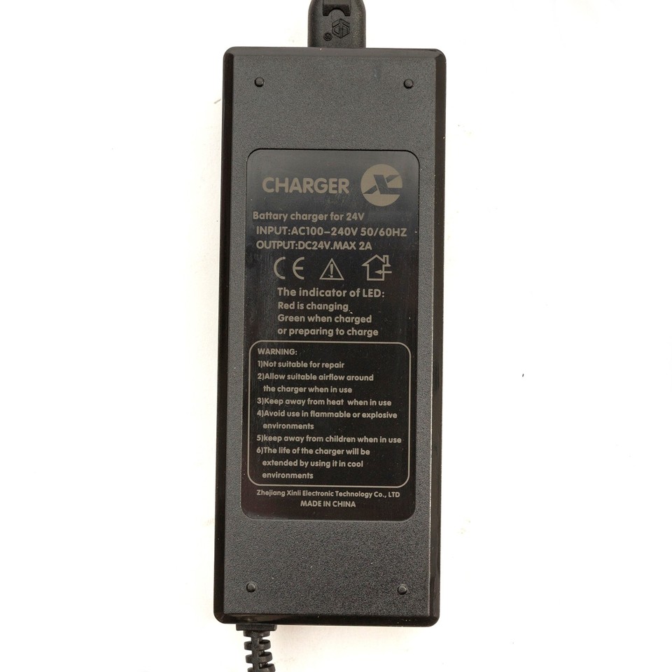 24v Lithium Battery Charger Adapter 29.4v 2A Fits Monarch Solax ...