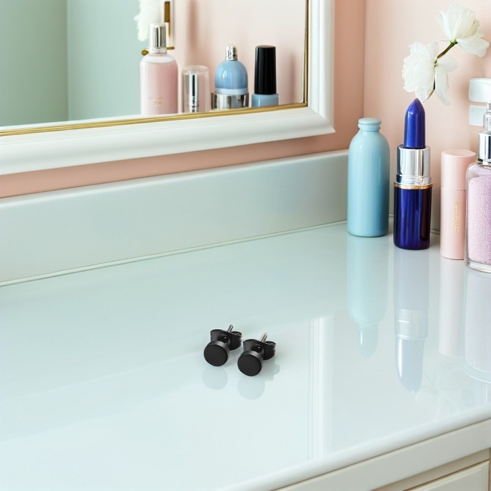 6 Pairs Men Unisex Ear Piercing Black Steel Oblate 3mm To 8mm | eBay ...