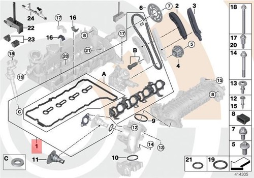 Genuine BMW E84 E90N E91N Open Timing Chain Repair Kit Top OEM ...
