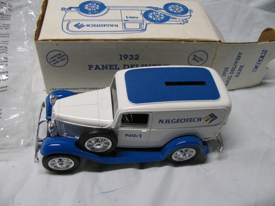 Ertl 1932 Ford Panel Delivery Bank N.H. Geotech No. 1 Diecast 1/25 ...