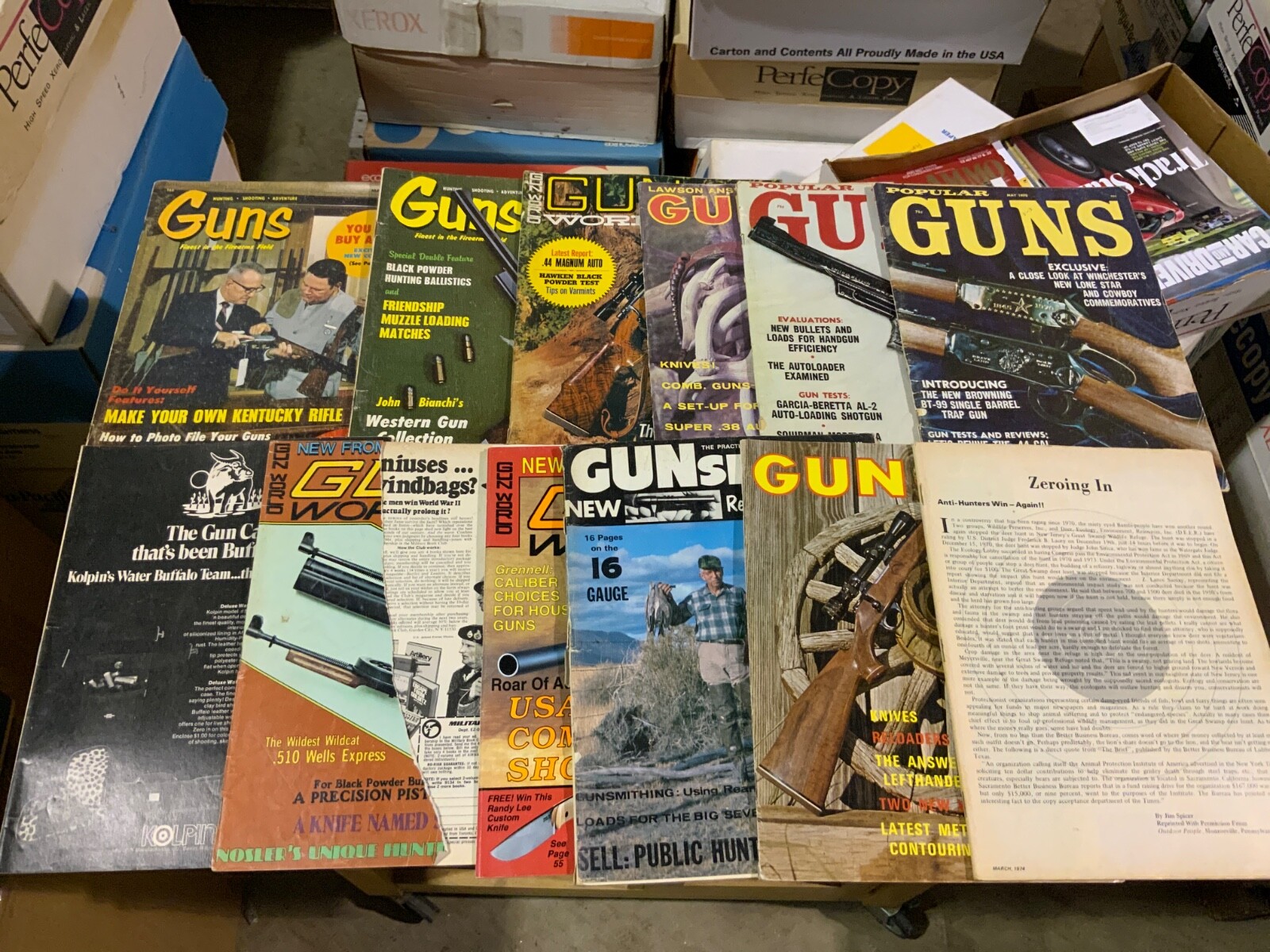 Lot of 20 Vintage Magazines Gun World, Guns, American Rifleman Gun ...