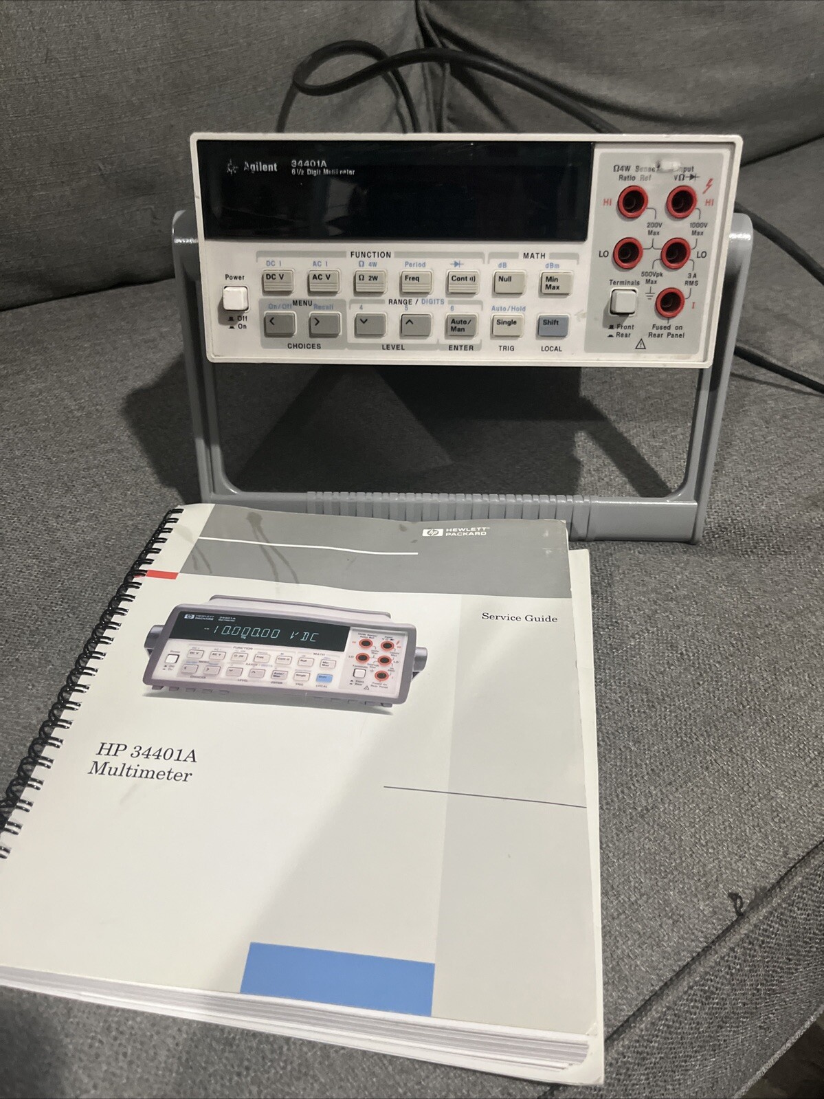 Agilent 34401A 6 1/2 Digit High Performance Digital Multimeter, Power ...
