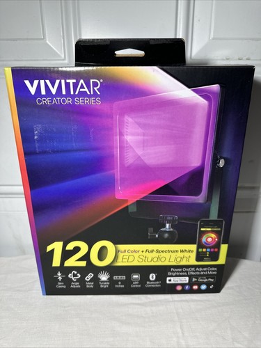 Vivitar Creator Series 120 Full Color Spectrum White LED Studio Light ...