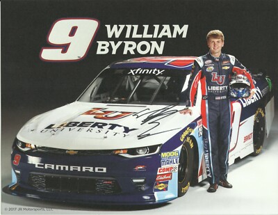 William Byron NASCAR Racing Original Autograph 8x11 Signed Hero Card | eBay