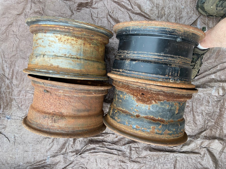 15x8 Chevrolet Truck Rally Wheels SET Blazer HOT ROD Pickup 1980s Steel ...