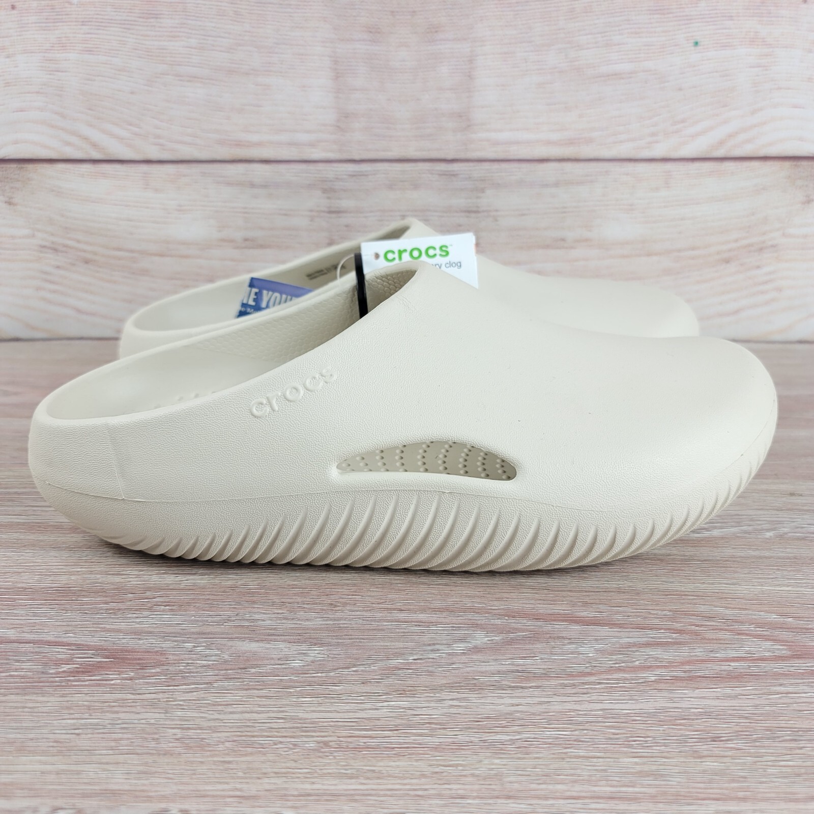 NEW Crocs Mellow Recovery Clogs Women's Size 8 Beige Comfort Shoes Slippers