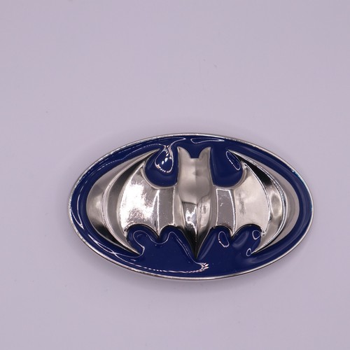 DC Batman Bat Signal Blue & Chrome Logo Belt Buckle | eBay