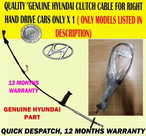 FOR HYUNDAI i10 i 10 1.2 1.2i PETROL NEW CLUTCH CABLE 415100X910 41510 ...