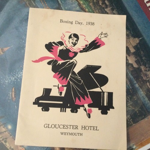 Vintage Menu Gloucester Hotel Weymouth Boxing Day 1938 | eBay UK