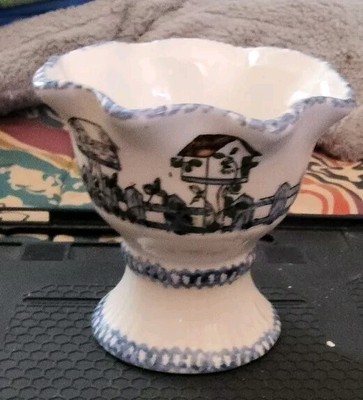 Small Ruffle Top Vase With Bird House Designs | eBay