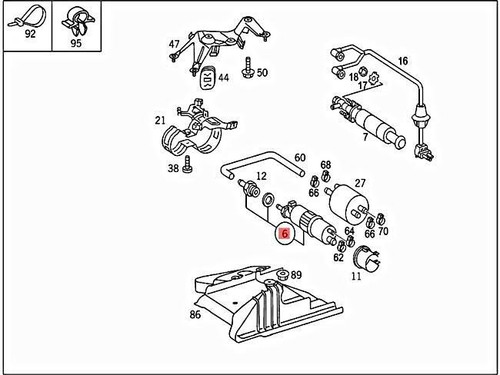 Genuine MERCEDES A208 C208 S202 W202 C-CLASS W202 Fuel pump 0004706394 ...