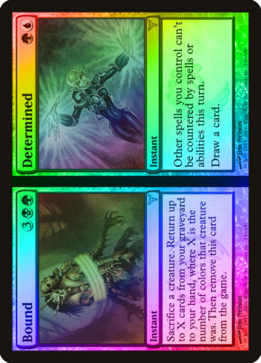 Bound and Determined FOIL Dissension HEAVILY PLD Blue Green Rare CARD ...