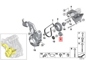 Genuine BMW F15 F18N Sedan SUV Mechanical Belt Tensioner OEM ...