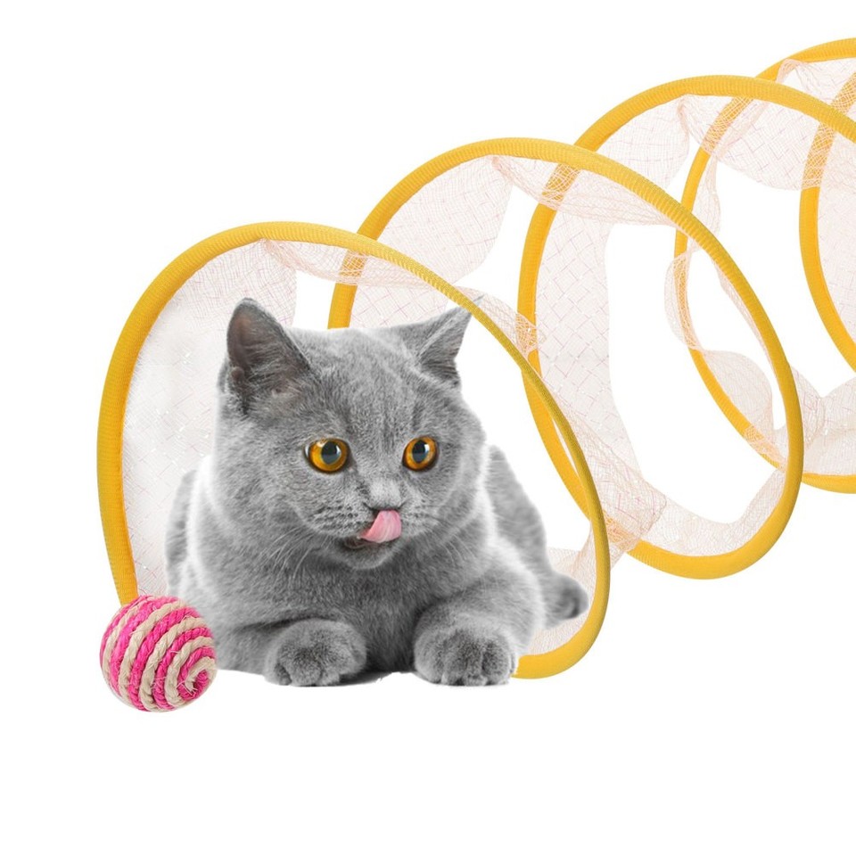 Interesting Cat Toy Cat Tunnel Toy Funny Cat Kicking Toy Household Cat ...