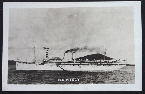 WWII RPPC USS Mercy Hospital Ship 1944 Great Lakes | eBay