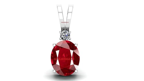 Ruby Pendant/Locket 4.25 Rati 3.00 Carat Certified Burma Ruby ...