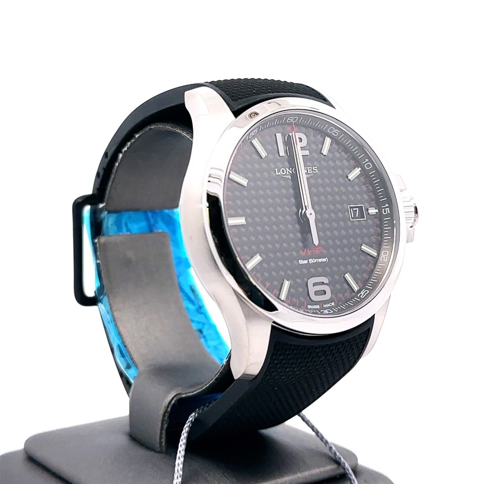 LONGINES Conquest VHP Quartz Black Dial 43mm Mens Watch L37264669, Box ...