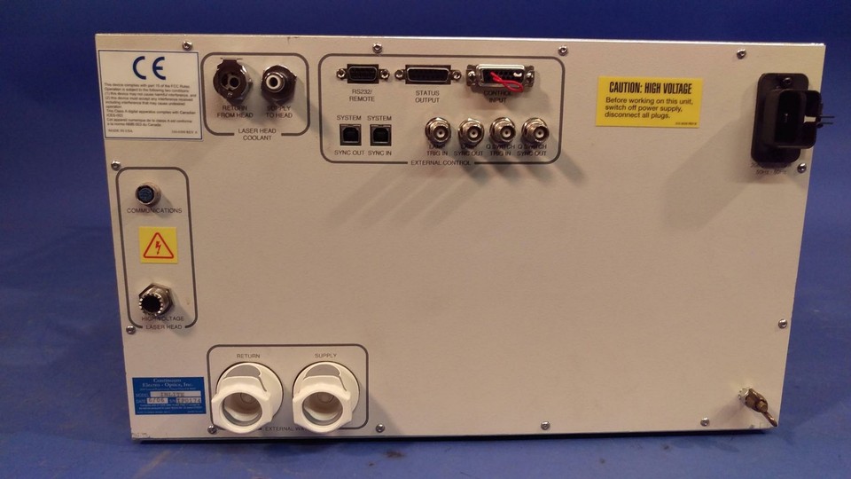 Continuum INLITE High Energy Nanosecond Nd:YAG Laser Power Supply ...