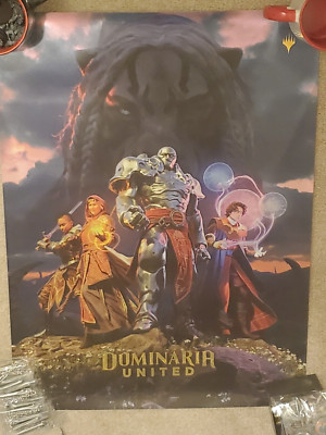 Dominaria United Magic the Gathering Foil Rolled Poster NEW WotC MtG ...