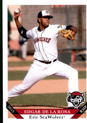 2015 Erie SeaWolves Grandstand #3 Edgar De La Rosa Dominican Republic ...