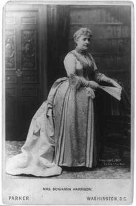 Mrs Benjamin Harrison,Caroline Lavinia Scott,First Lady,wife,President ...