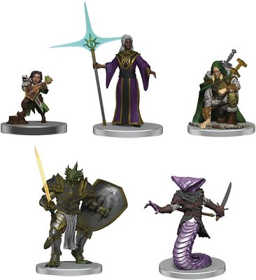 Forgotten Realms Adventuring Party Starter Set Pre Painted Miniatures ...