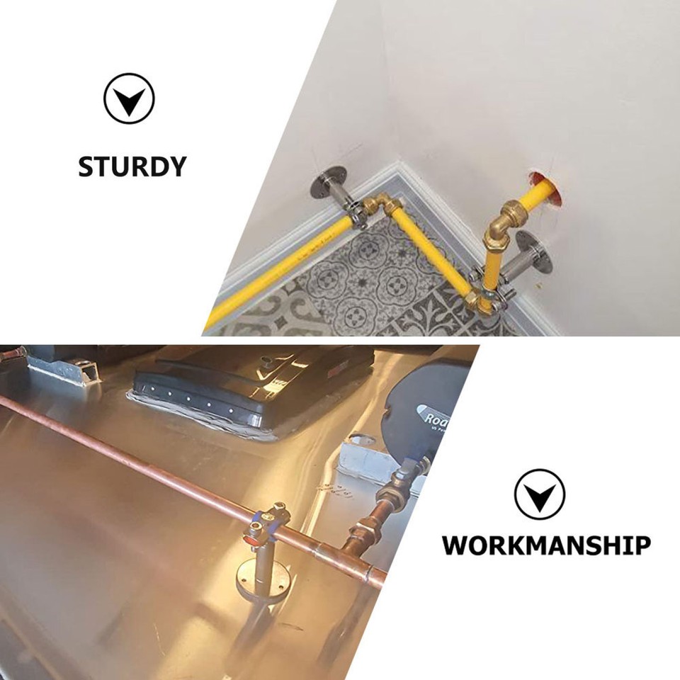 Pipe Bracket Clamp Ceiling Mount Pipe Ring Wall Mount Pipe Support Ring ...